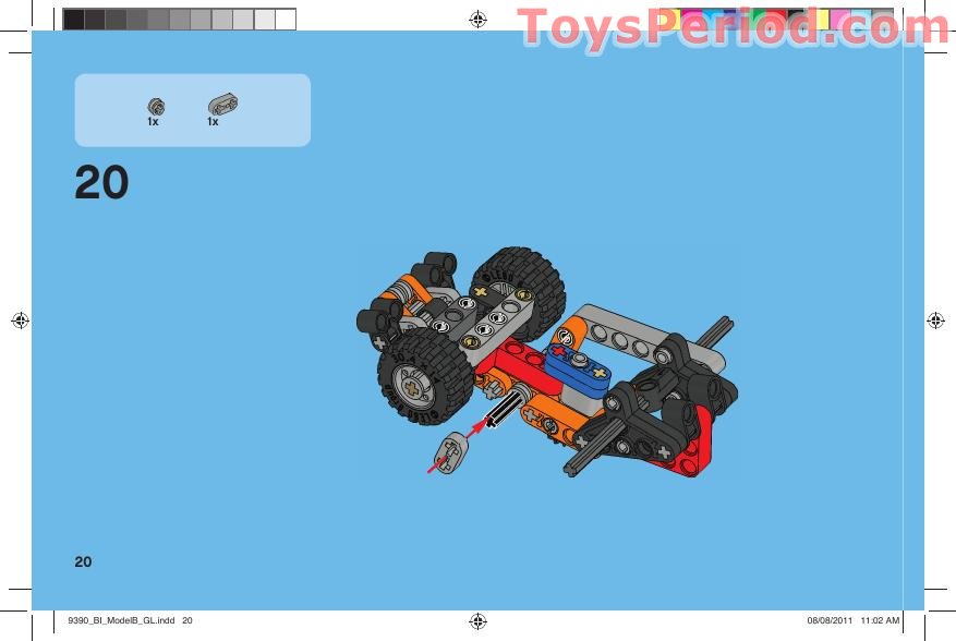 LEGO 9390 Mini Tow Truck Instructions and Parts List