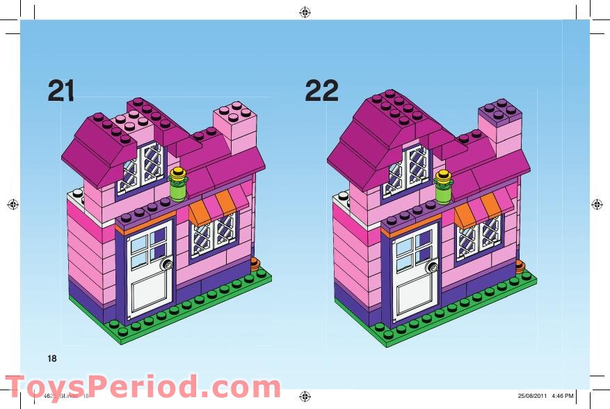LEGO 4625 LEGO Pink Brick Box Instructions and Parts List