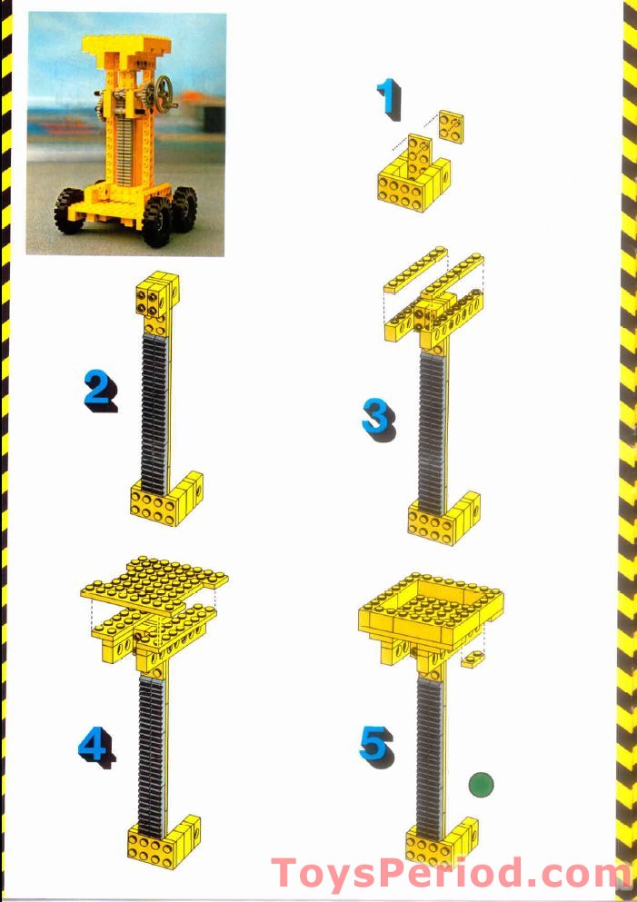 LEGO 950 Fork Lift Instructions and Parts List