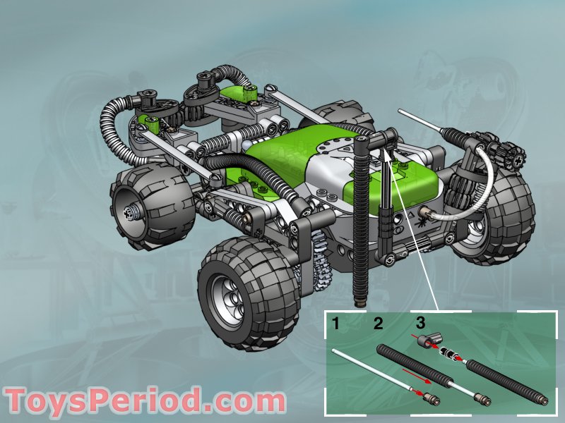 LEGO 3809 Technojaw T55 Instructions and Parts List