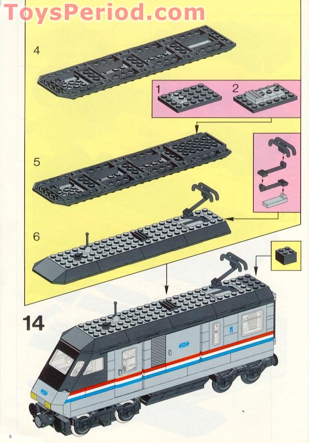 LEGO 4558 Metroliner Instructions and Parts List