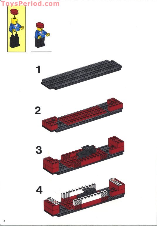 LEGO 4551 Crocodile Locomotive Instructions and Parts List