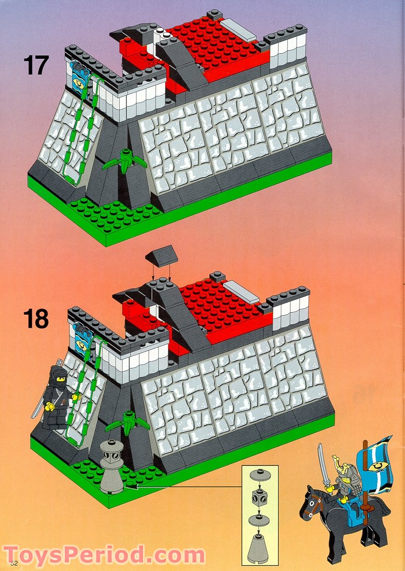 LEGO 6093 Flying Ninja Fortress Instructions and Parts List