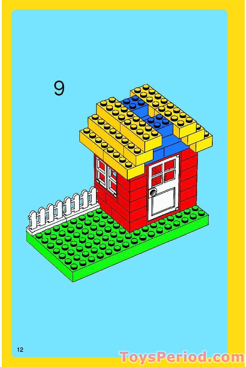 LEGO 7616 Basic Red Bucket Instructions and Parts List