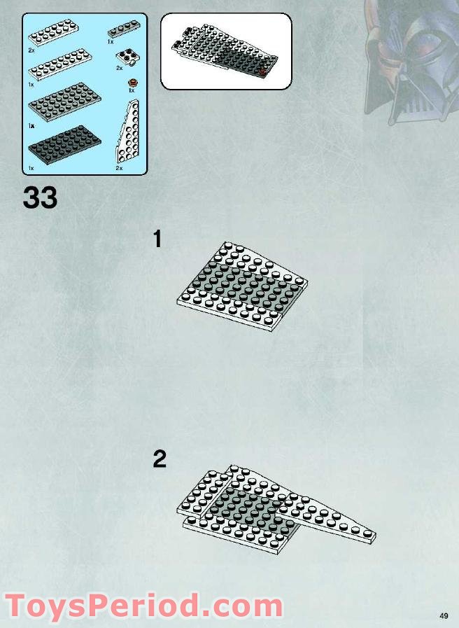 LEGO 7659 Imperial Landing Craft Instructions and Parts List