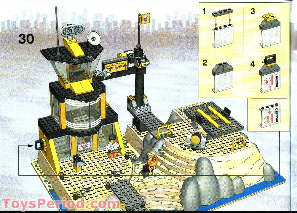LEGO 7047 Coast Watch Hq Instructions and Parts List