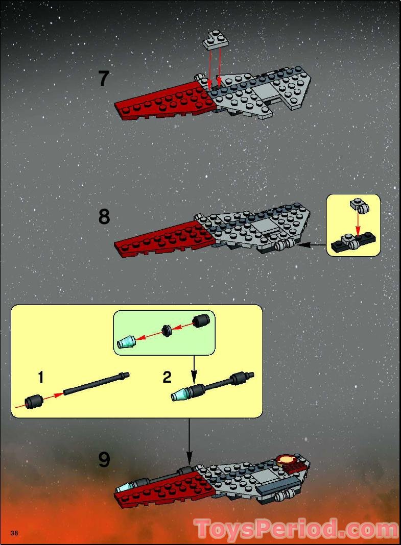 LEGO 7283 Ultimate Space Battle Instructions and Parts List