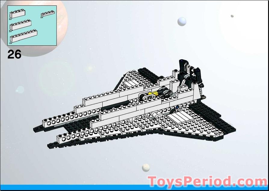 LEGO 7470 Space Shuttle Discovery Instructions and Parts List