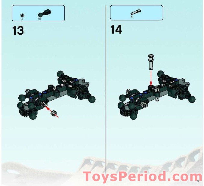 LEGO 8991 Tuma Instructions and Parts List