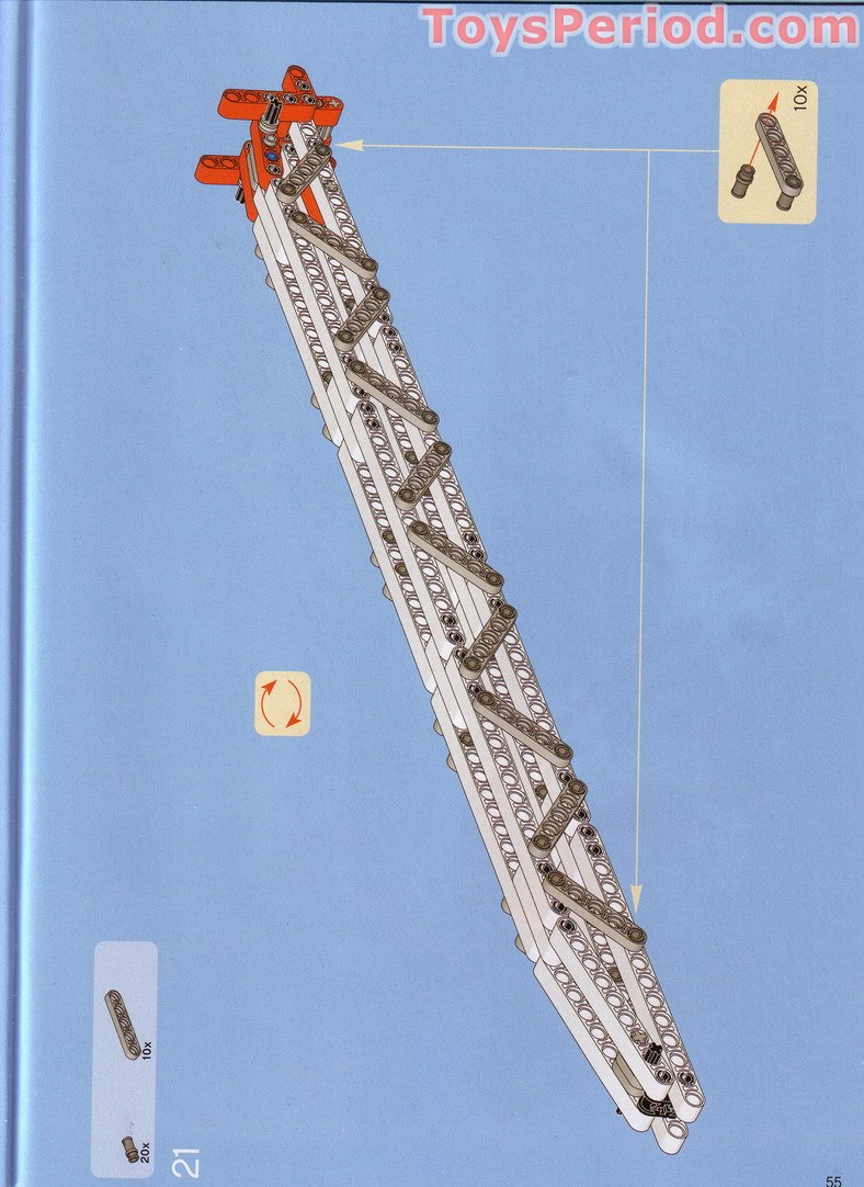 LEGO 8288 Crawler Crane Instructions and Parts List