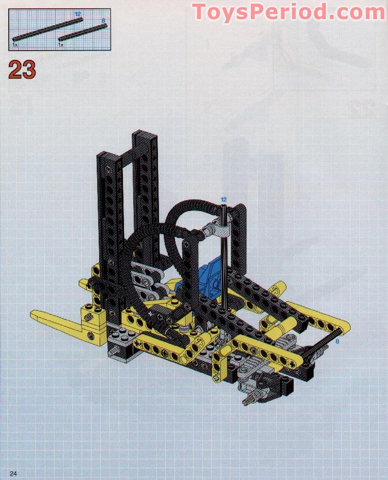 LEGO 8463 Forklift Truck Instructions and Parts List