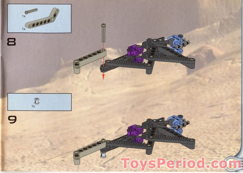 LEGO 8548 Nui-Jaga Instructions and Parts List