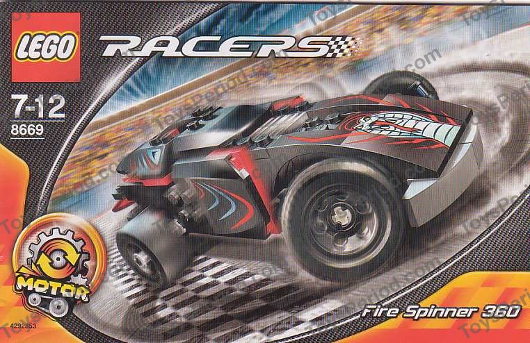 LEGO 8669 Fire Spinner 360 Instructions and Parts List