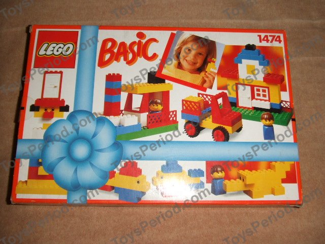 LEGO 1474 Basic Building Set with Gift Item, 3 Plus Parts List