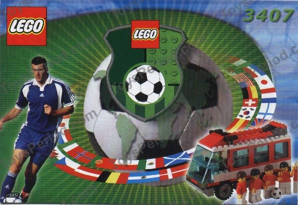 LEGO 3407 Red Bus Instructions and Parts List