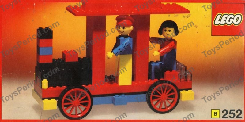 LEGO 252-1 Locomotive with Engine Driver and Passenger Instructions and ...