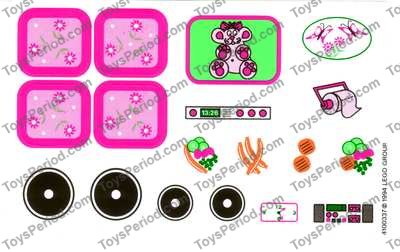 LEGO Sets with Part 5895stk01 Sticker Sheet for Set 5895 - (4100337)