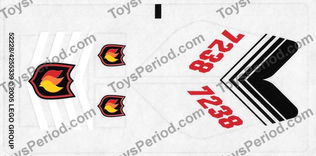 LEGO Sets with Part 7238stk01 Sticker Sheet for Set 7238 - (52228/4255339)