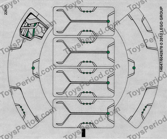 LEGO Sets with Part 76003stk01 Sticker Sheet for Set 76003 - (14647/ ...