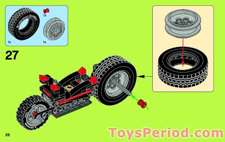 LEGO 79101 Shredder's Dragon Bike Instructions and Parts List