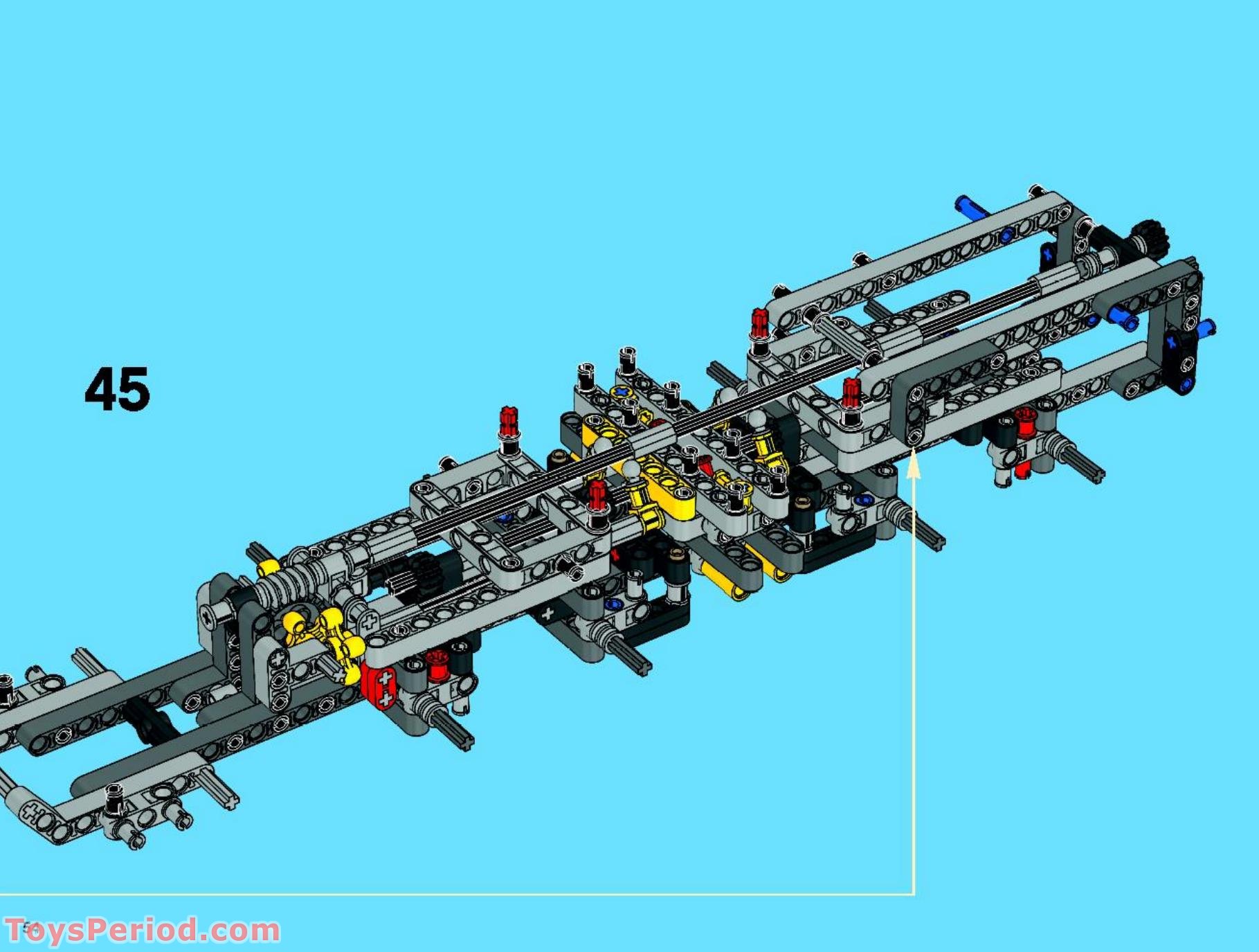 LEGO 8053 Mobile Crane Instructions and Parts List