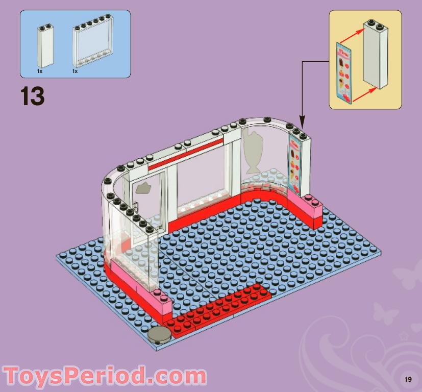 LEGO 3061 City Park Cafe Instructions and Parts List