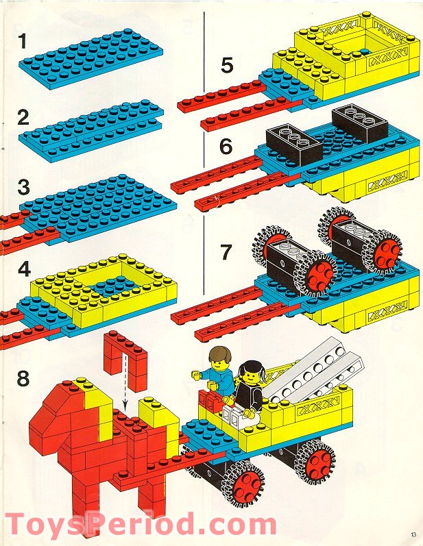 LEGO 547 Basic Building Set Instructions and Parts List