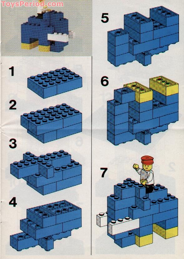 LEGO 555-2 Universal Building Set Instructions and Parts List
