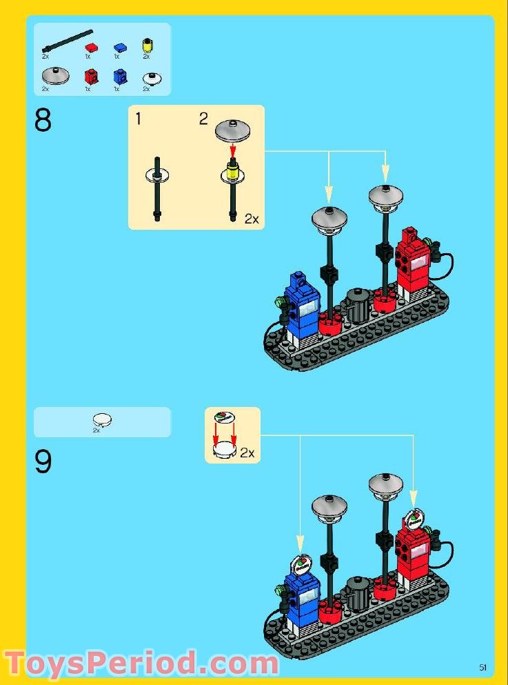 LEGO 10184 Town Plan Instructions and Parts List
