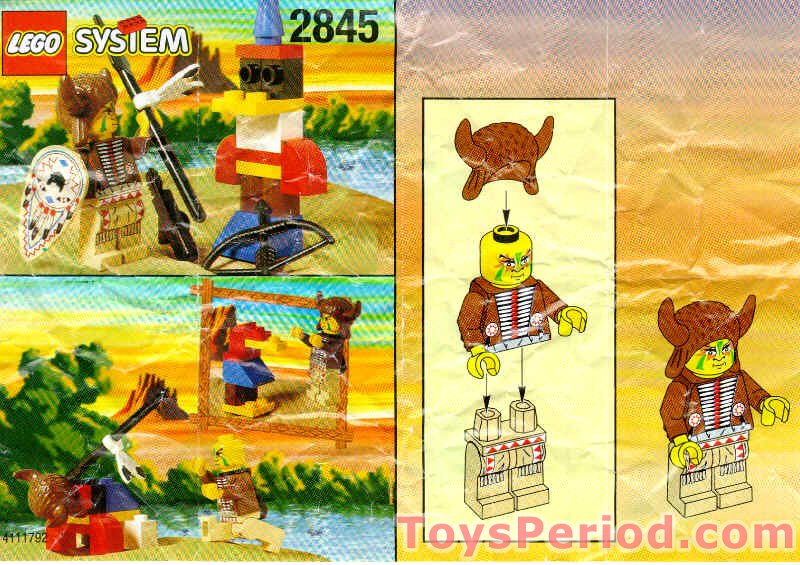 LEGO 2845 Indian Chief Instructions and Parts List