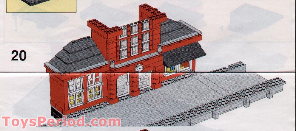 LEGO 2150 Train Station Instructions and Parts List