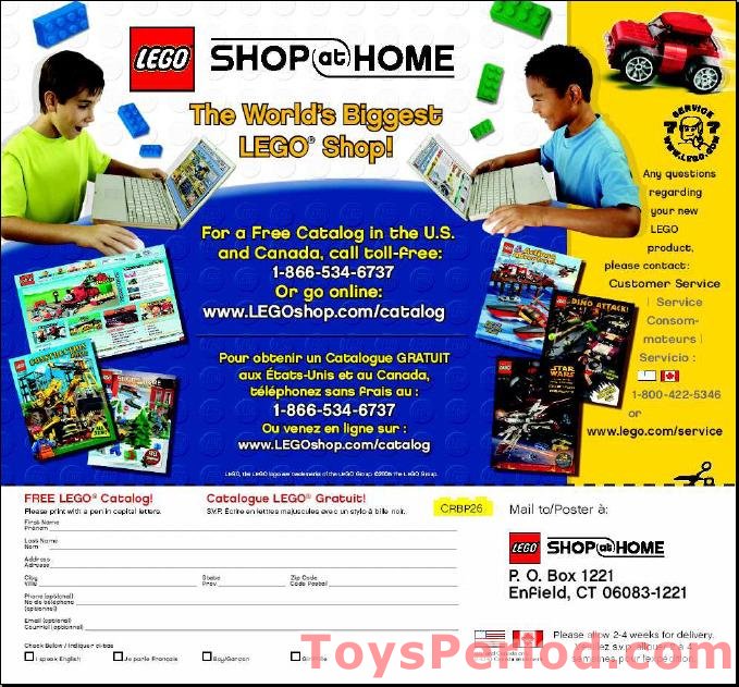 LEGO 3826 Build-a-Bob Instructions and Parts List