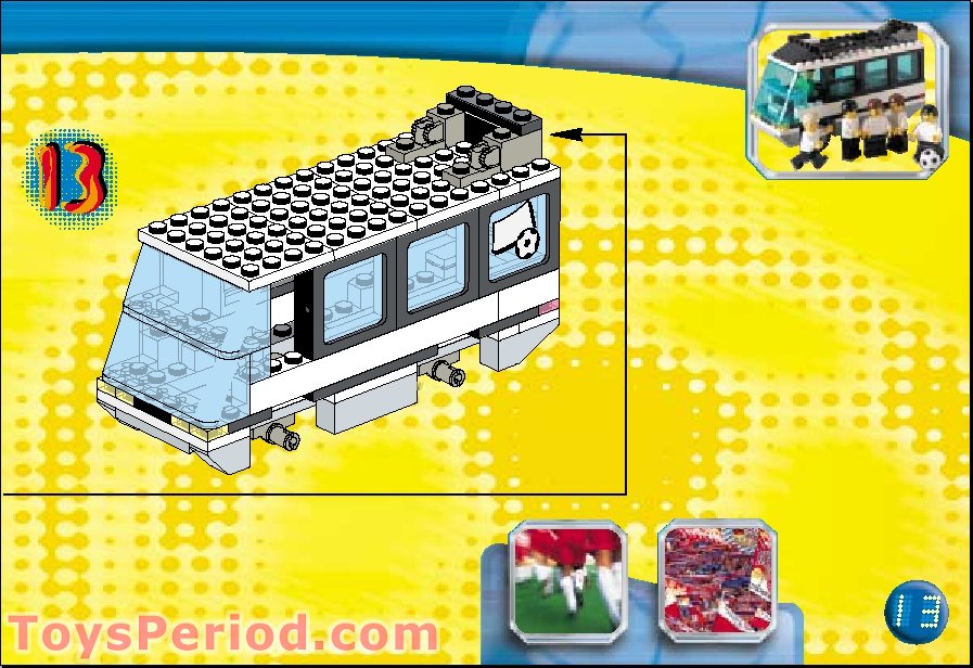 LEGO 3404 Black Bus Instructions and Parts List