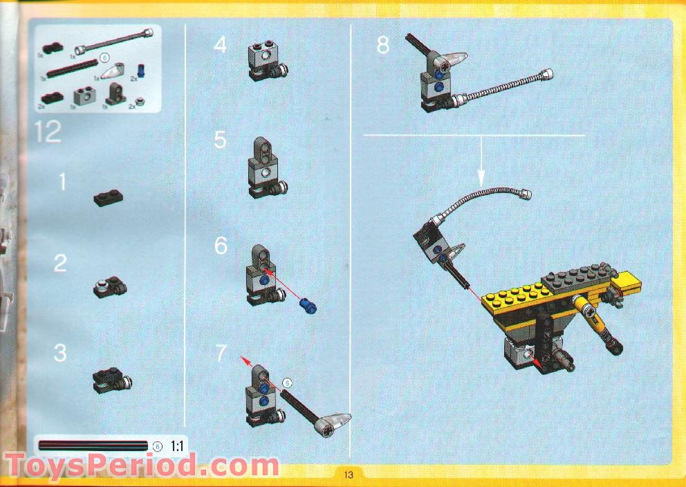 LEGO 4404 Land Busters Instructions and Parts List