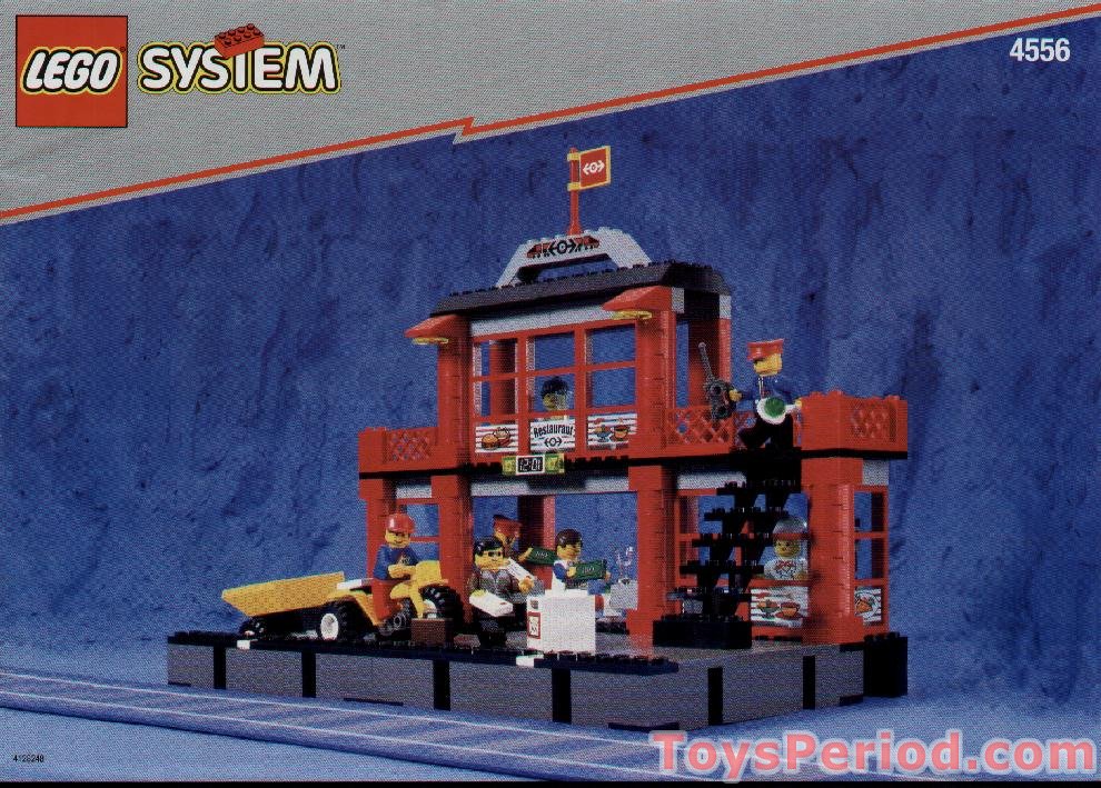 LEGO 4556 Train Station Instructions and Parts List
