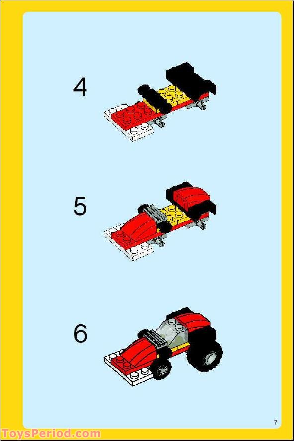 LEGO 5483 Ready, Steady, Build and Race Instructions and Parts List