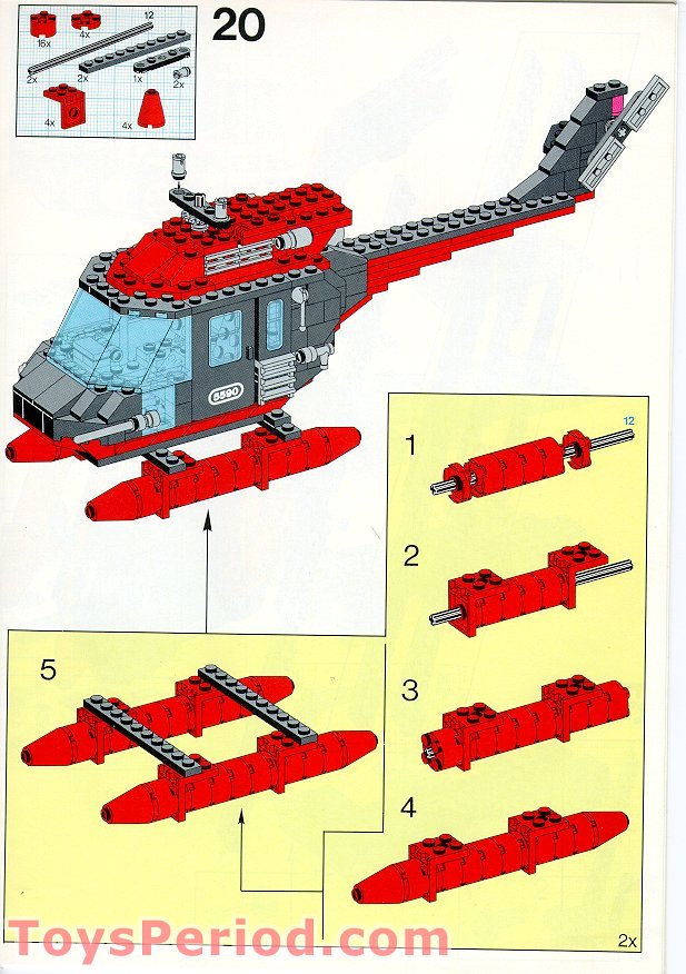LEGO 5590 Whirl and Wheel Super Truck Instructions and Parts List