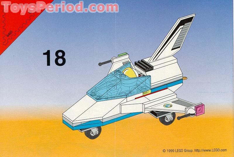 LEGO 6465 Space Port Jet Instructions and Parts List