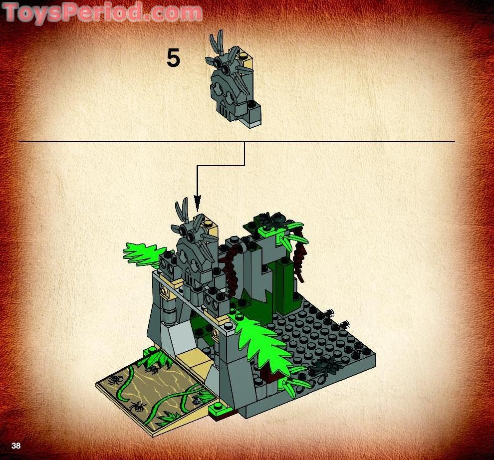 LEGO 7623 Temple Escape Instructions and Parts List