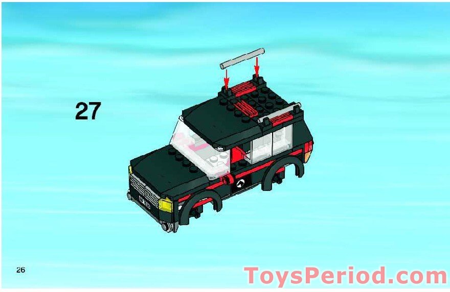 LEGO 7635 4wd with Horse Trailer Instructions and Parts List