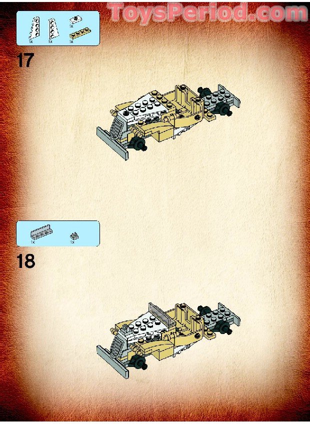 LEGO 7682 Shanghai Chase Instructions and Parts List