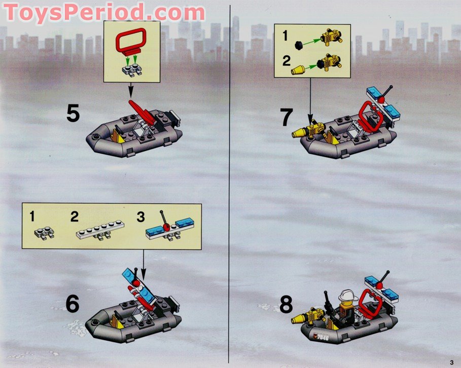 LEGO 7046 Fire Command Craft Set Parts Inventory and Instructions ...