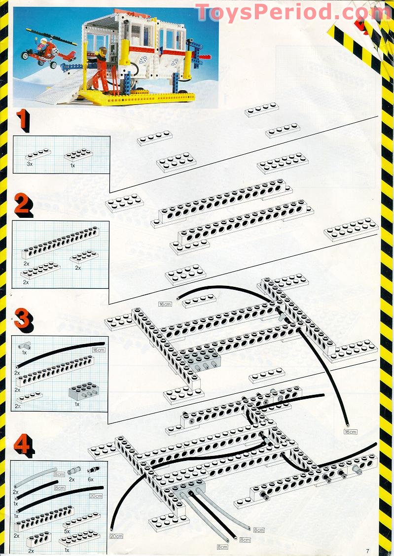 LEGO 8680 Arctic Rescue Base Instructions and Parts List
