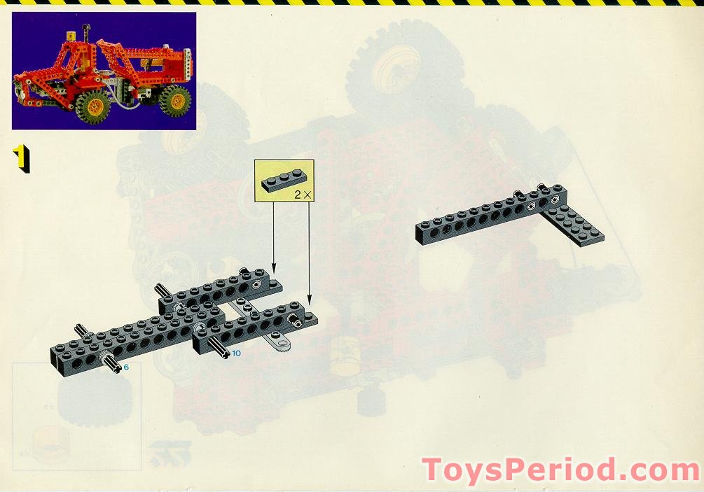 LEGO 8854 Power Crane Instructions and Parts List