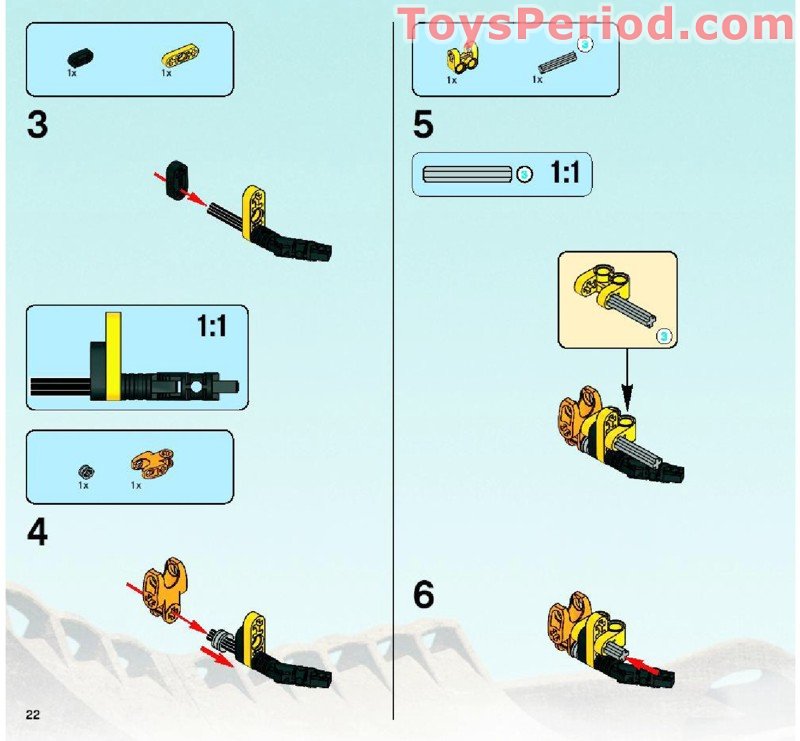 LEGO 8998 Toa Mata Nui Instructions and Parts List