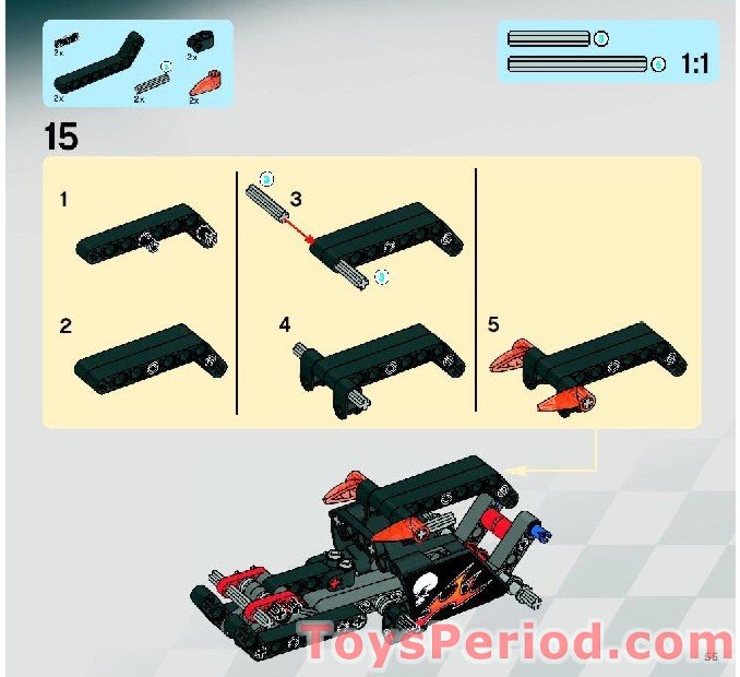 LEGO 8167 Jump Riders Instructions and Parts List
