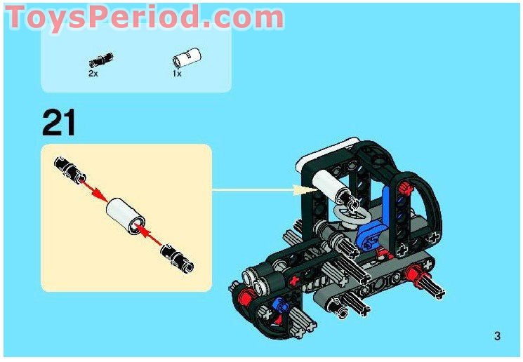 LEGO 8260 Tractor Instructions and Parts List