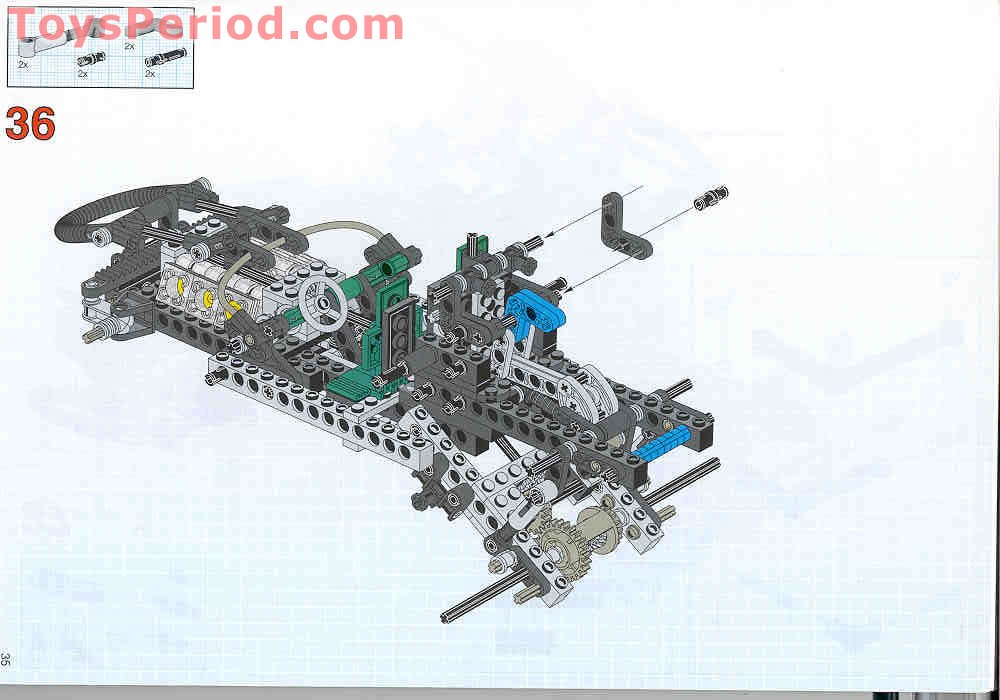 LEGO 8428 Turbo Command Instructions and Parts List