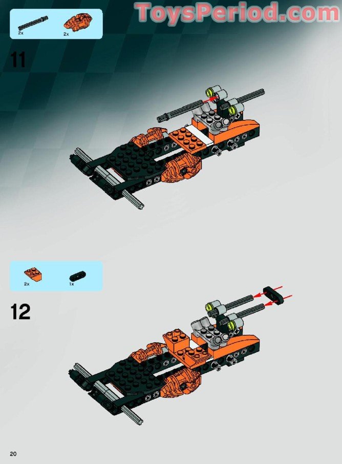 LEGO 8496 Desert Hammer Instructions and Parts List
