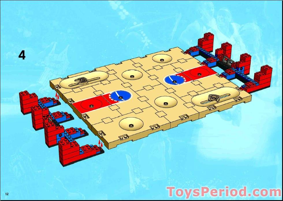 LEGO 3432 NBA Challenge Instructions and Parts List